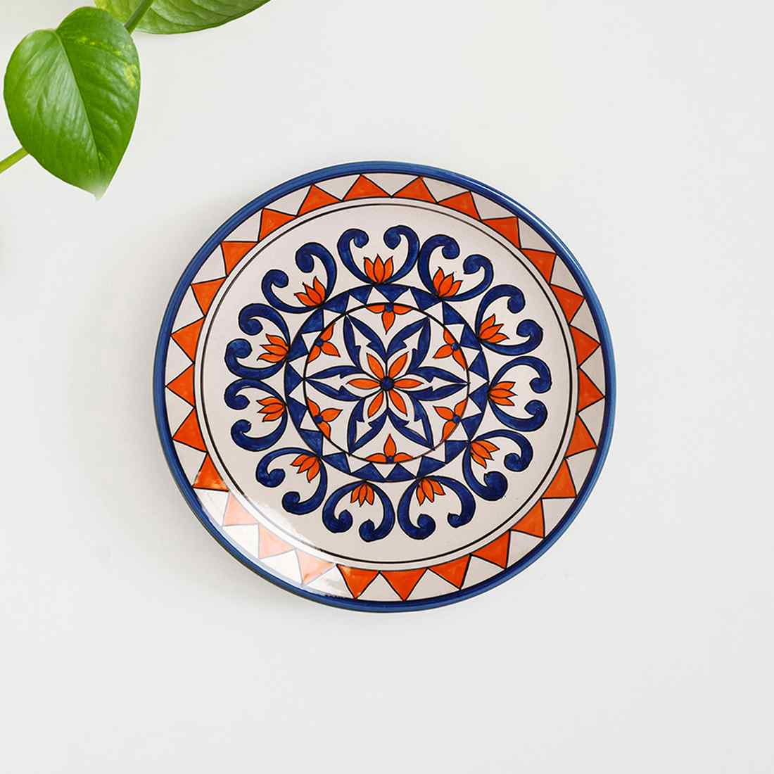'Star Light' Decorative Ceramic Wall Plate (25.4 cm, Handpainted ...