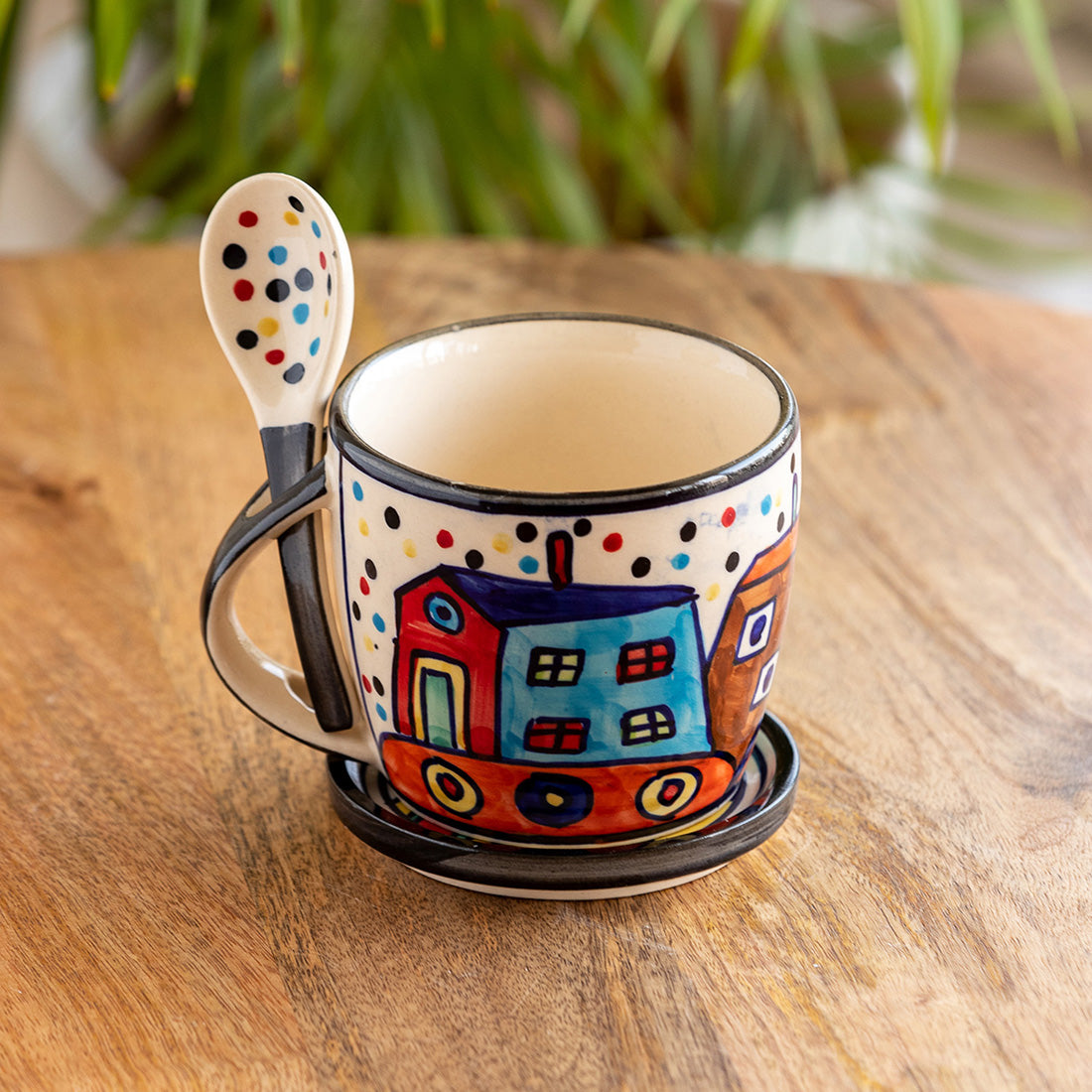 'The Hut Jumbo Cuppas' Hand-Painted Ceramic Soup & Coffee Mug With Coa ...